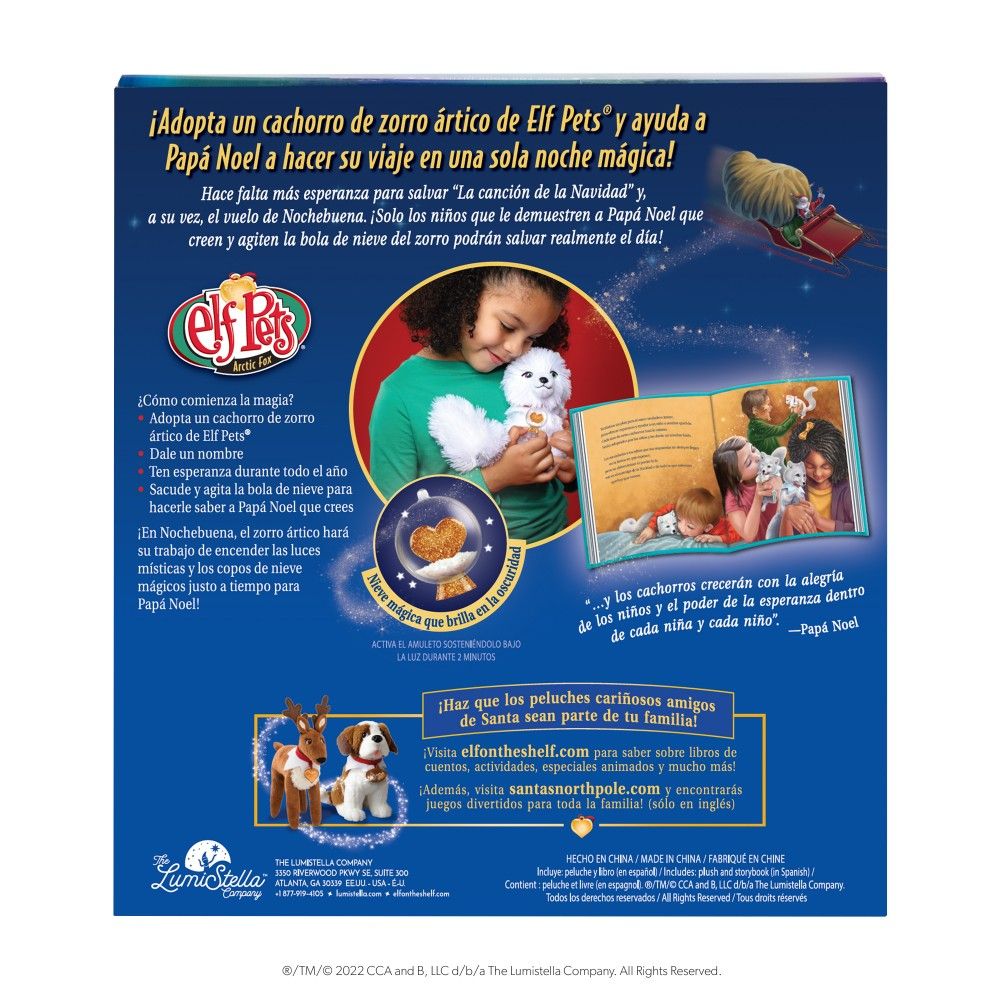 CEFA THE ELF ON THE SHELF:ELF PETS, CUENTO Y PELUCHE ZORRO ÁRTICO ...